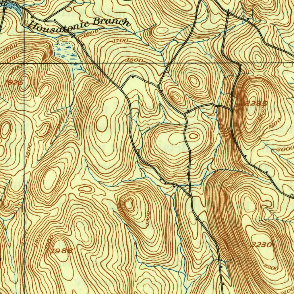 Becket, MA (1897, 62500-Scale) Map by United States Geological Survey ...