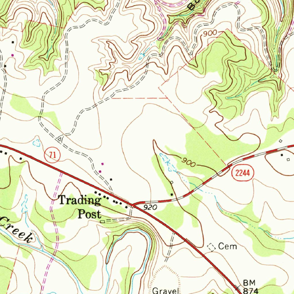 Bee Cave, TX (1968, 24000-Scale) Map by United States Geological Survey ...