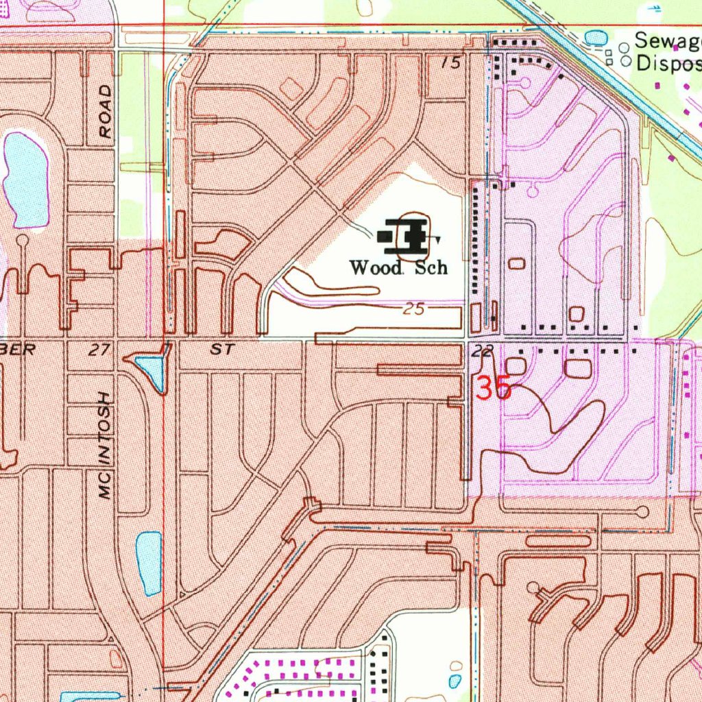Bee Ridge, FL (1973, 24000-Scale) Map by United States Geological ...