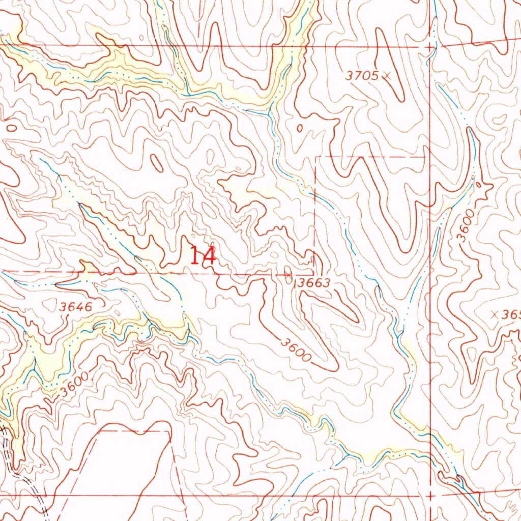 Beecher Island NW, CO (1963, 24000-Scale) Map by United States ...