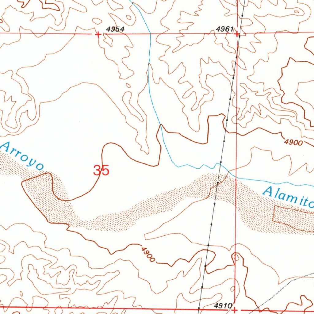 Belen SW, NM (1991, 24000-Scale) Map by United States Geological Survey ...