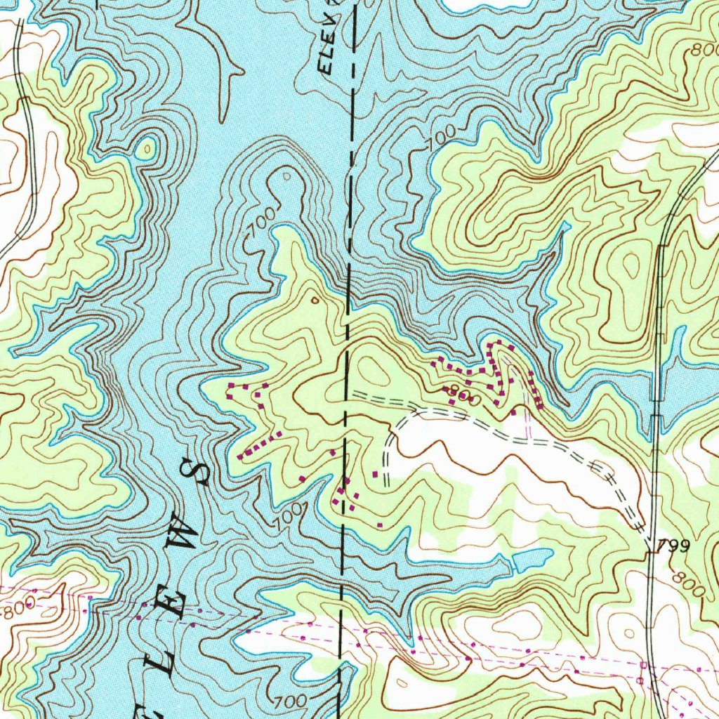 Belews Lake, NC (1971, 24000-Scale) Map by United States Geological ...