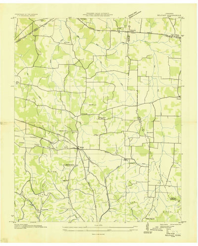 Belfast, TN (1936, 24000-Scale) Map by United States Geological Survey ...