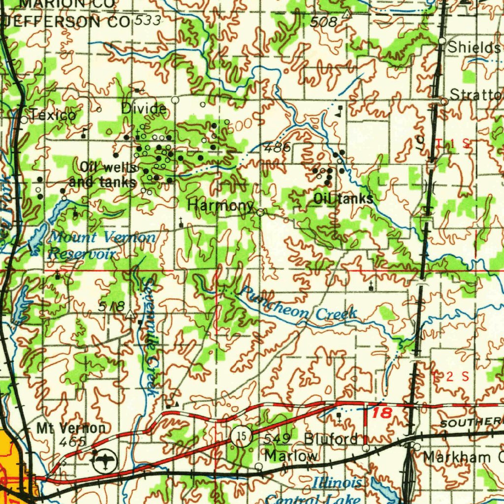 Belleville, IL-IN (1962, 250000-Scale) Map by United States Geological ...
