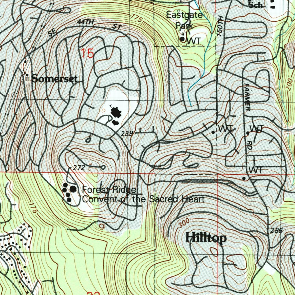 Bellevue South, WA (1983, 25000-Scale) Map by United States Geological ...