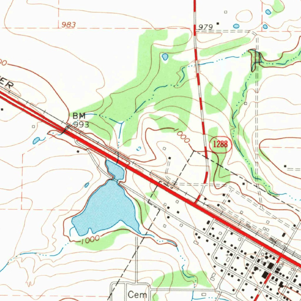 Bellevue, TX (1968, 24000-Scale) Map by United States Geological Survey ...
