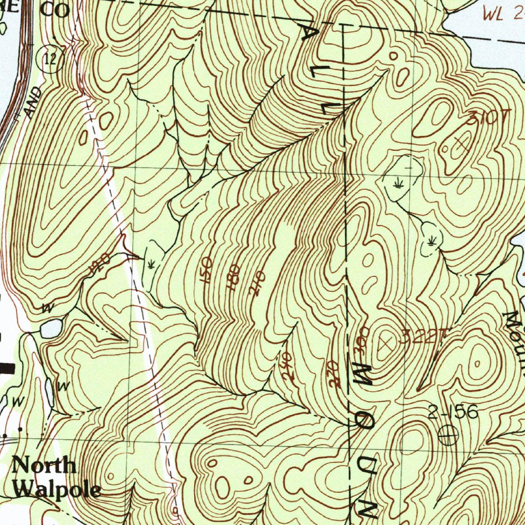 Bellows Falls, VT-NH (1985, 25000-Scale) Map by United States ...