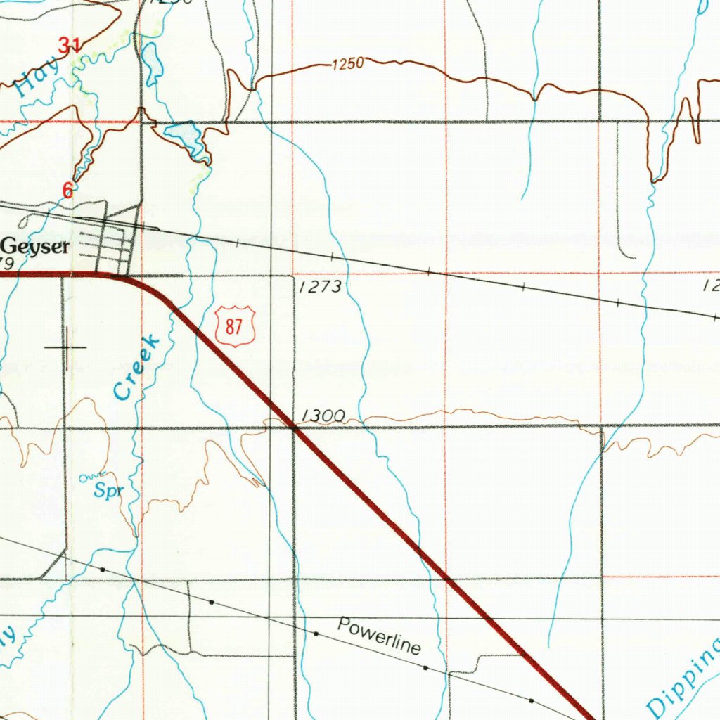 Belt, MT (1984, 100000-Scale) Map by United States Geological Survey ...