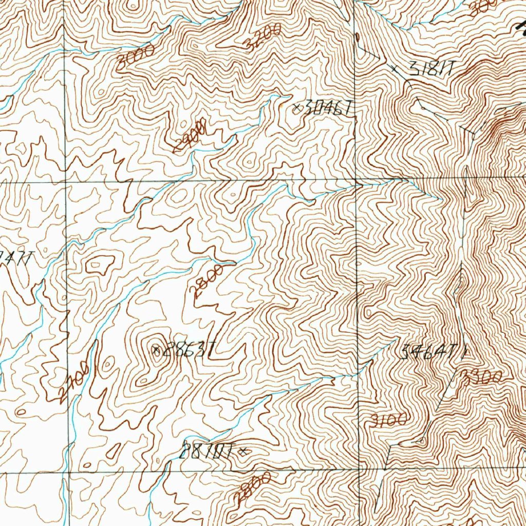 Ben Nevis Mountain, AZ (1990, 24000-Scale) Map by United States ...