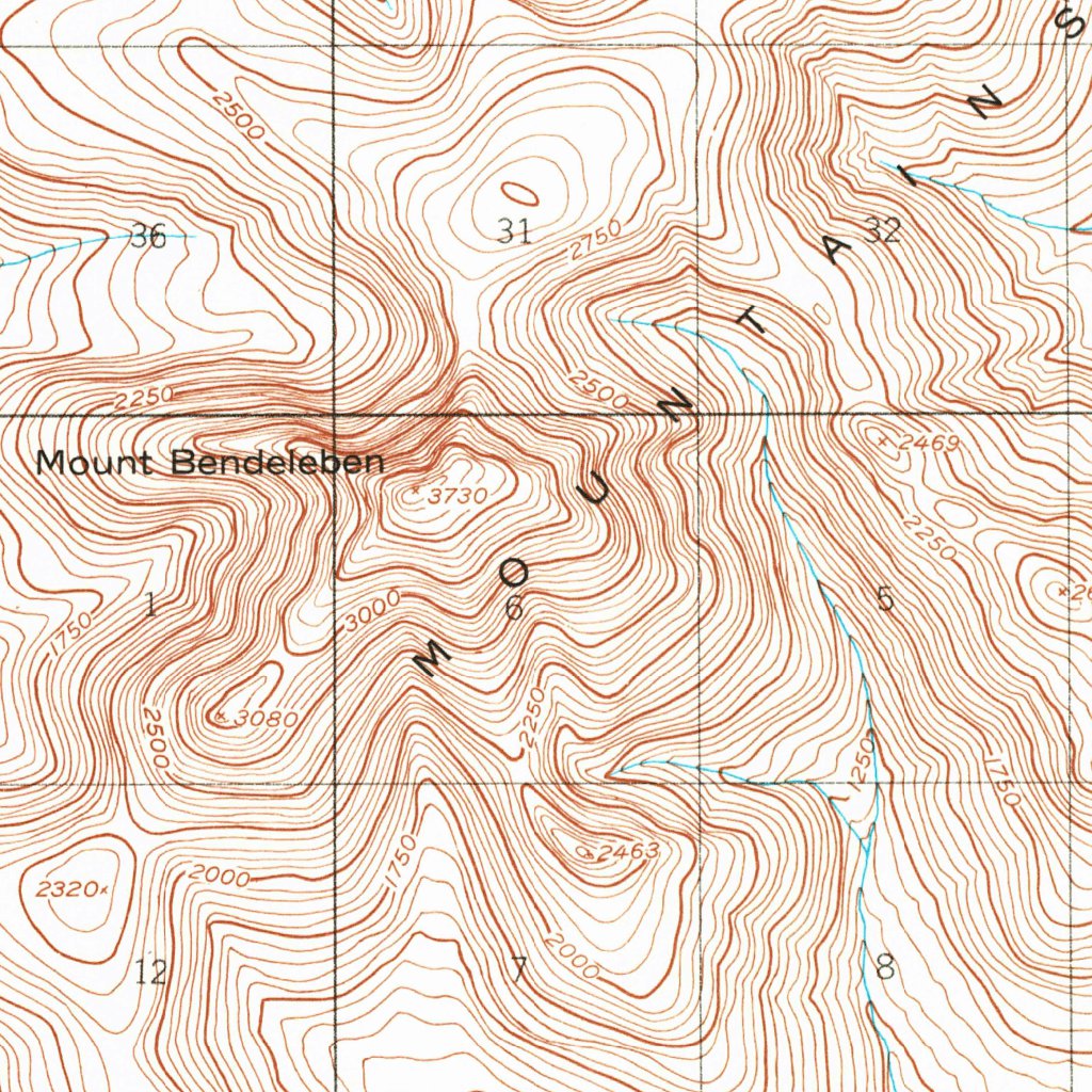 Bendeleben A-5, AK (1950, 63360-Scale) Map by United States Geological ...