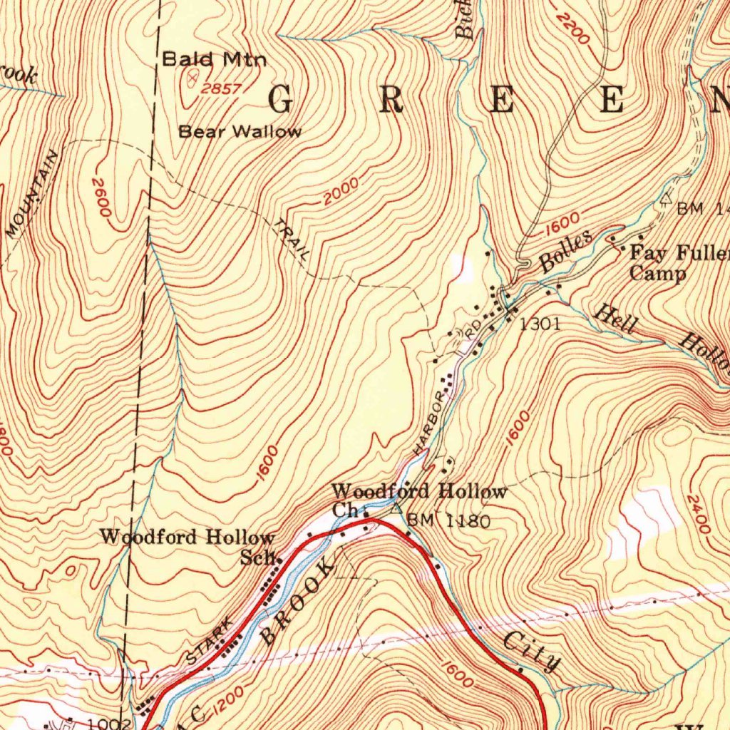 Bennington, VT (1954, 62500-Scale) Map by United States Geological ...
