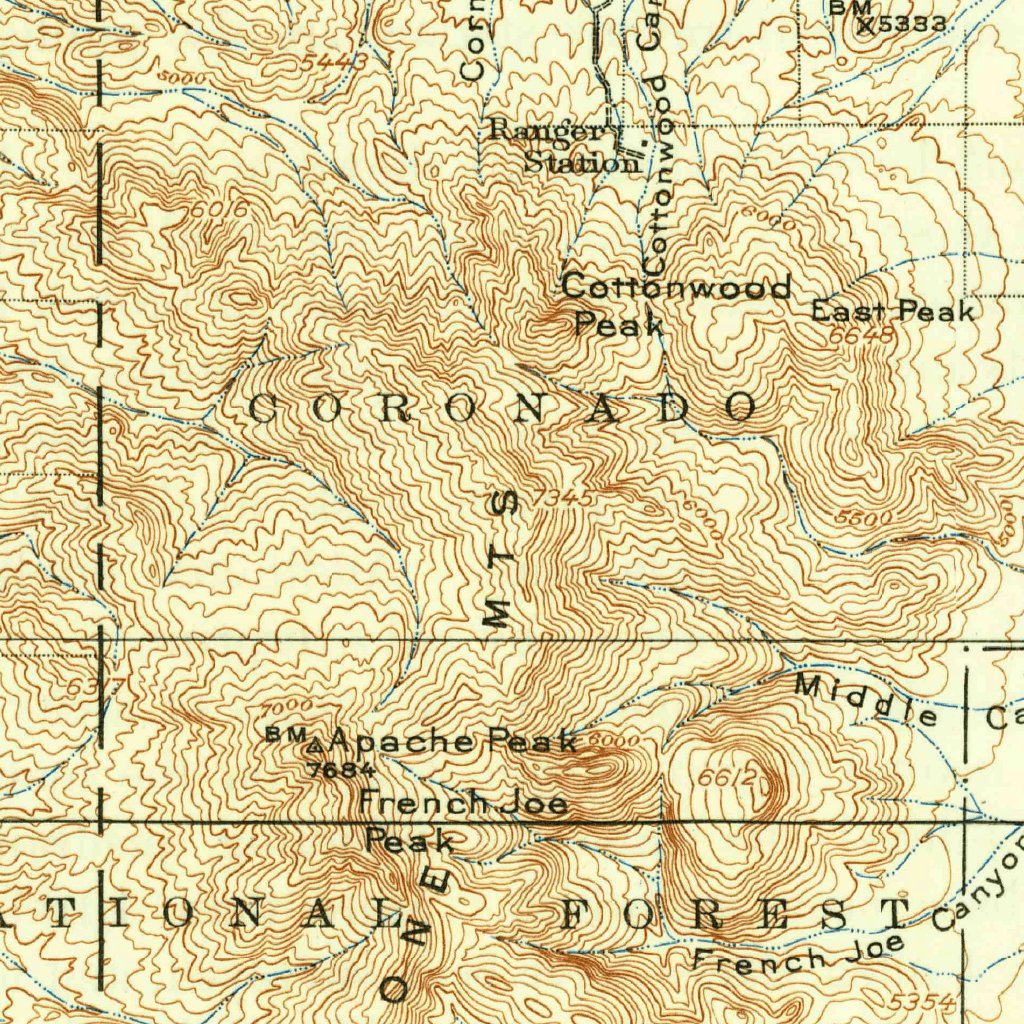 Benson, AZ (1915, 125000-Scale) Map by United States Geological Survey ...