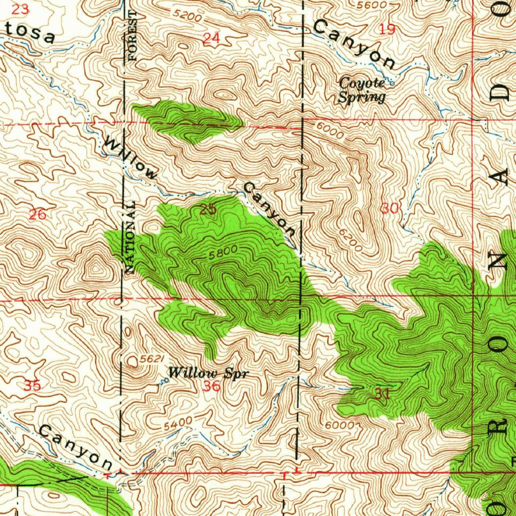 Benson, AZ (1958, 62500-Scale) Map by United States Geological Survey ...