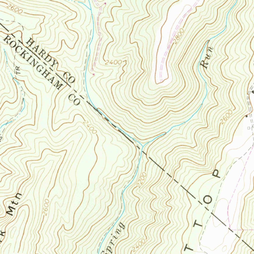 Bergton, VA-WV (1967, 24000-Scale) Map by United States Geological ...