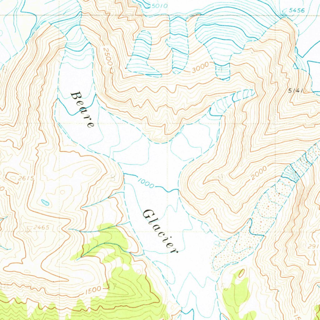 Bering Glacier A-2, AK (1959, 63360-Scale) Map by United States ...