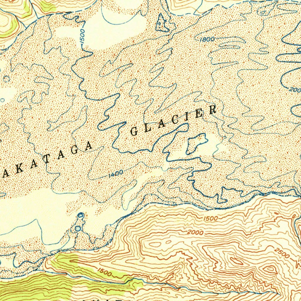 Bering Glacier A-4, AK (1951, 63360-Scale) Map by United States ...