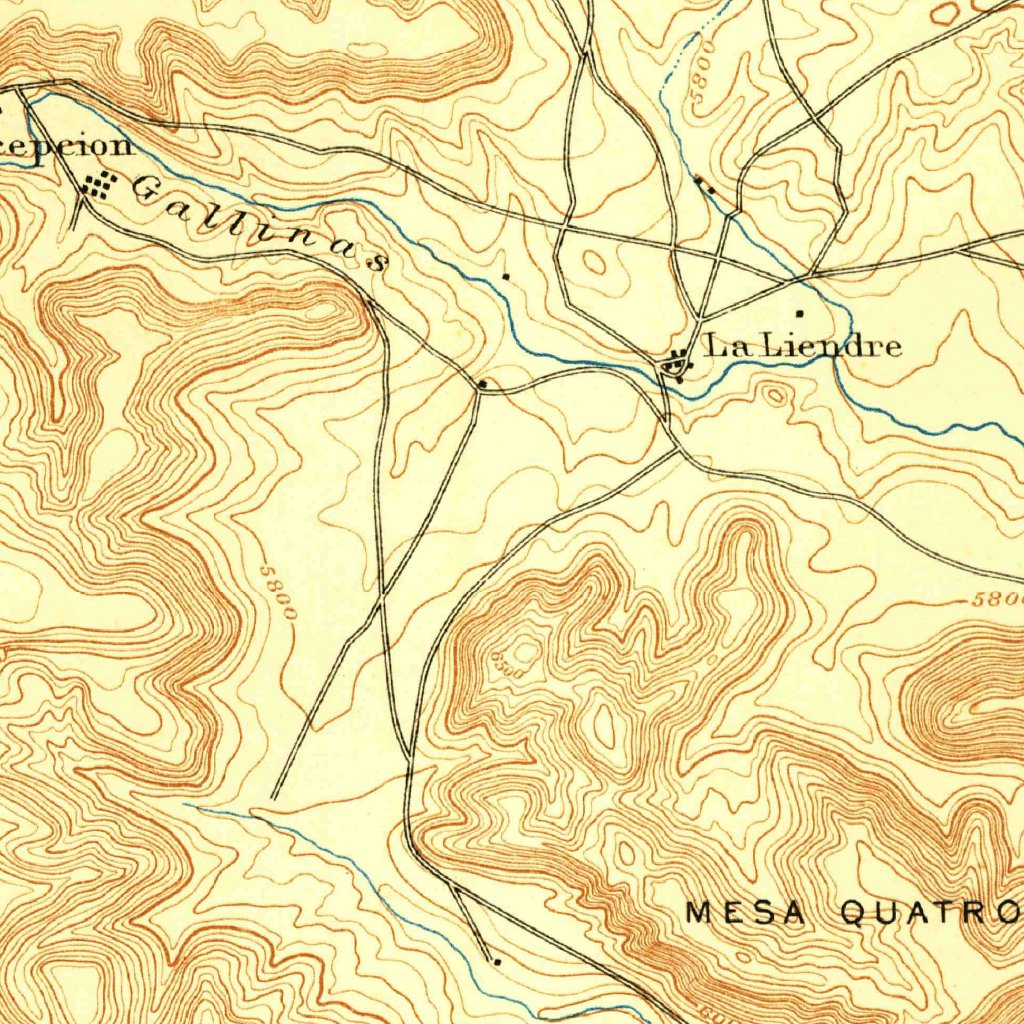 Bernal, NM (1891, 125000-Scale) Map by United States Geological Survey ...