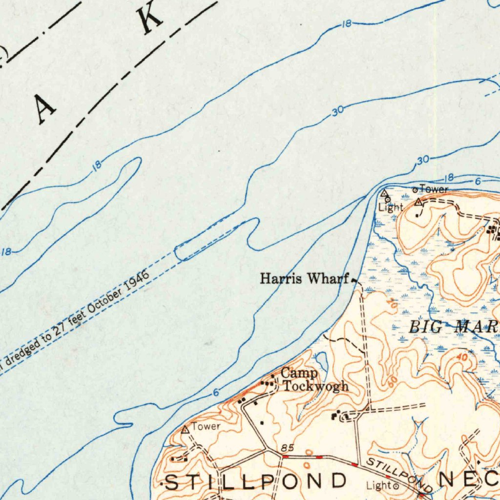 Betterton, MD (1951, 62500-Scale) Map by United States Geological ...