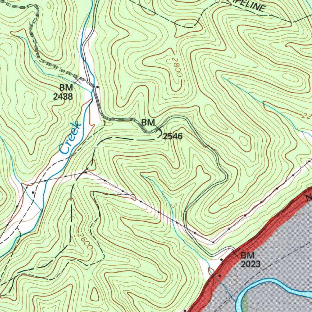Beverly West, WV (1995, 24000-Scale) Map by United States Geological ...
