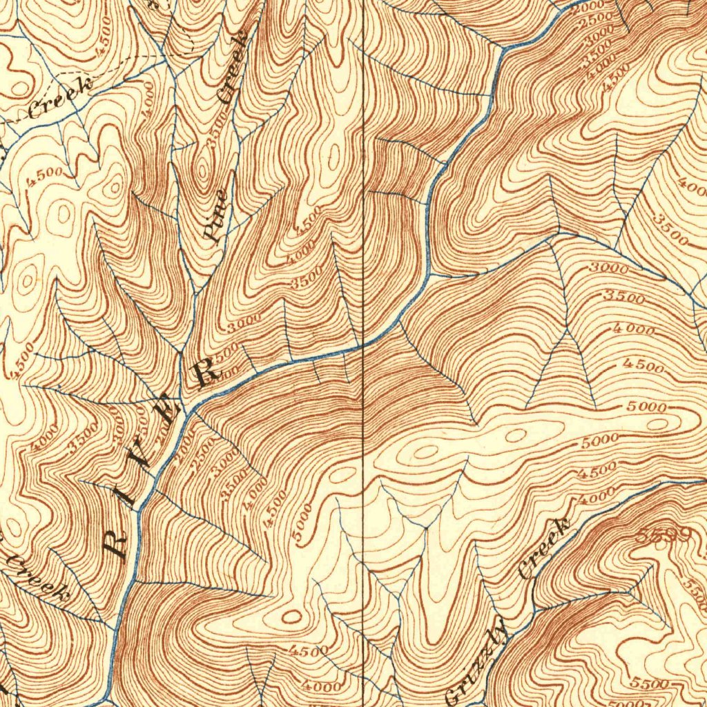 Bidwell Bar, CA (1895, 125000-Scale) Map by United States Geological ...