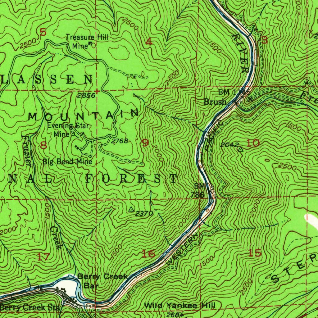 Big Bend, CA (1948, 62500-Scale) Map by United States Geological Survey ...