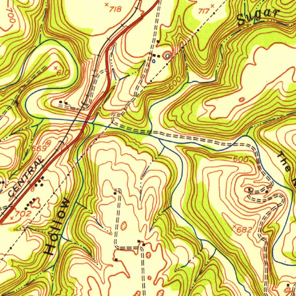 Big Clifty, KY (1949, 24000-Scale) Map by United States Geological ...