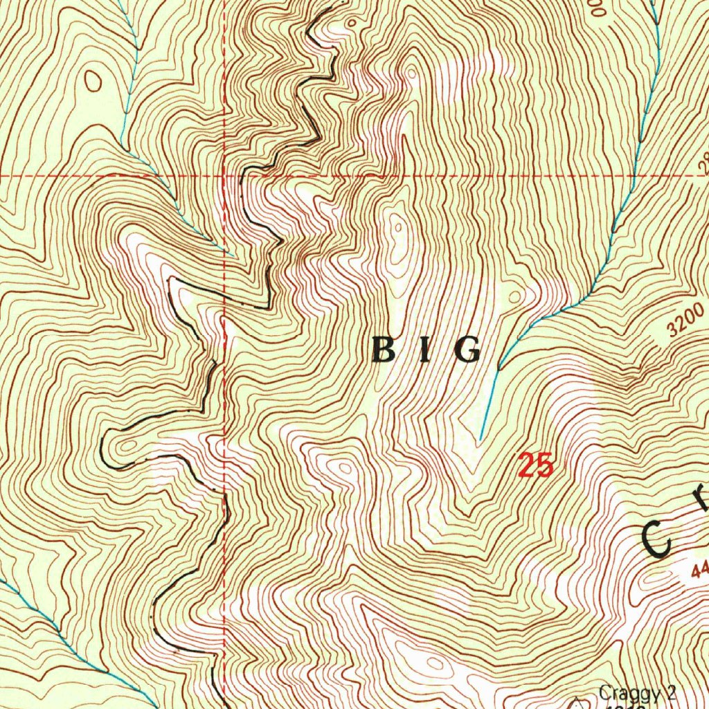 Big Craggies, OR (1998, 24000-Scale) Map by United States Geological ...