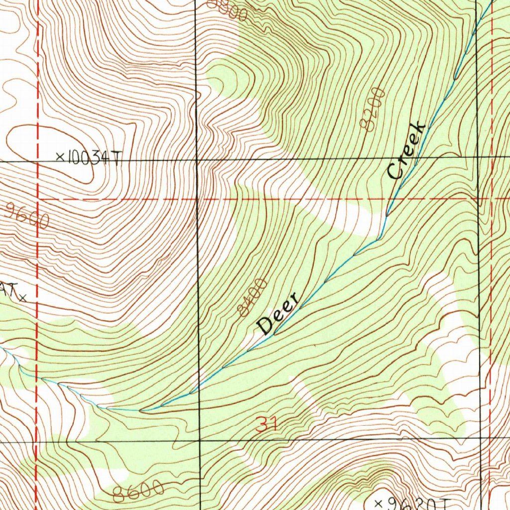 Big Horn Mountain, MT (1988, 24000-Scale) Map by United States ...