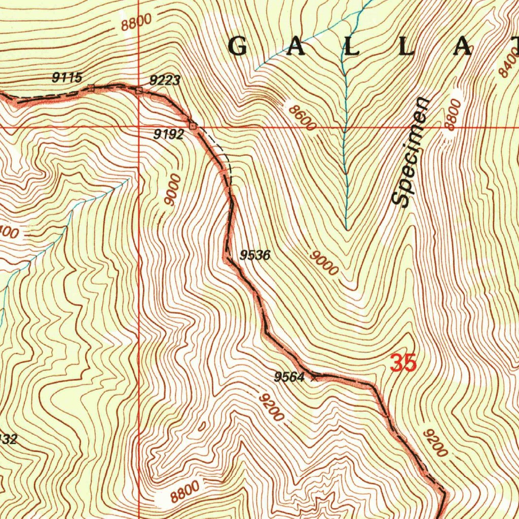 Big Horn Peak, MT-WY (2000, 24000-Scale) Map by United States ...