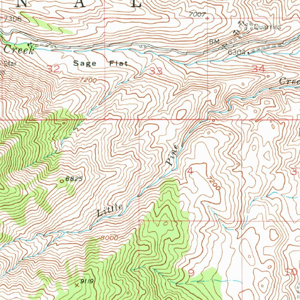 Big Pine, CA (1950, 62500-Scale) Map by United States Geological Survey ...