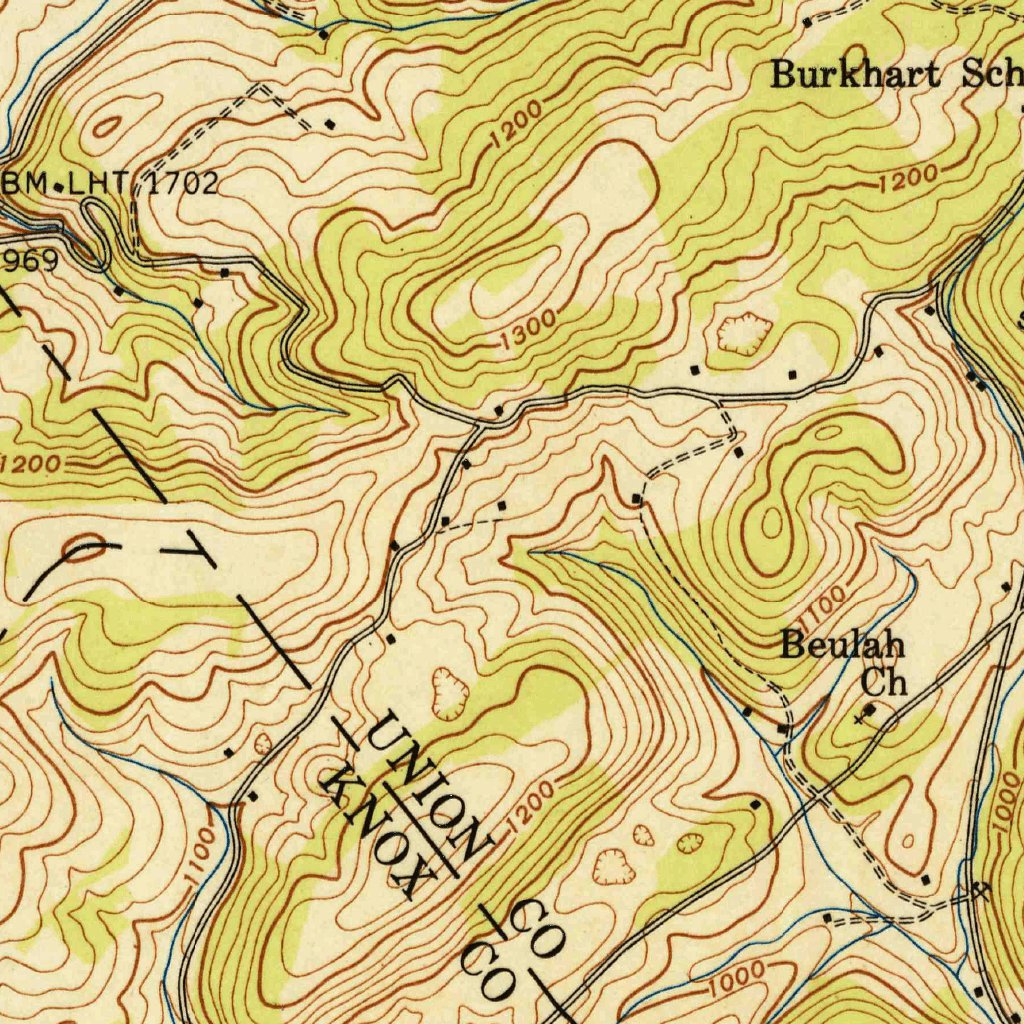 Big Ridge Park, TN (1941, 24000-Scale) Map by United States Geological ...