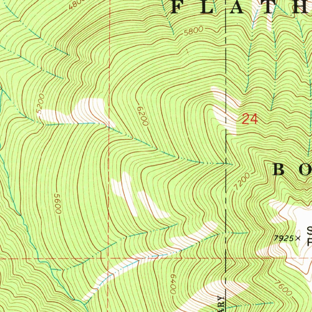 Big Salmon Lake West, MT (1970, 24000-Scale) Map by United States ...