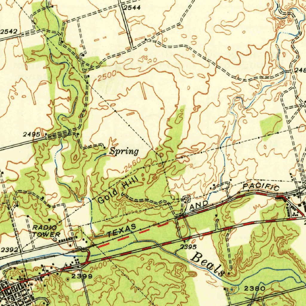 Big Spring North, TX (1971, 62500-Scale) Map by United States ...
