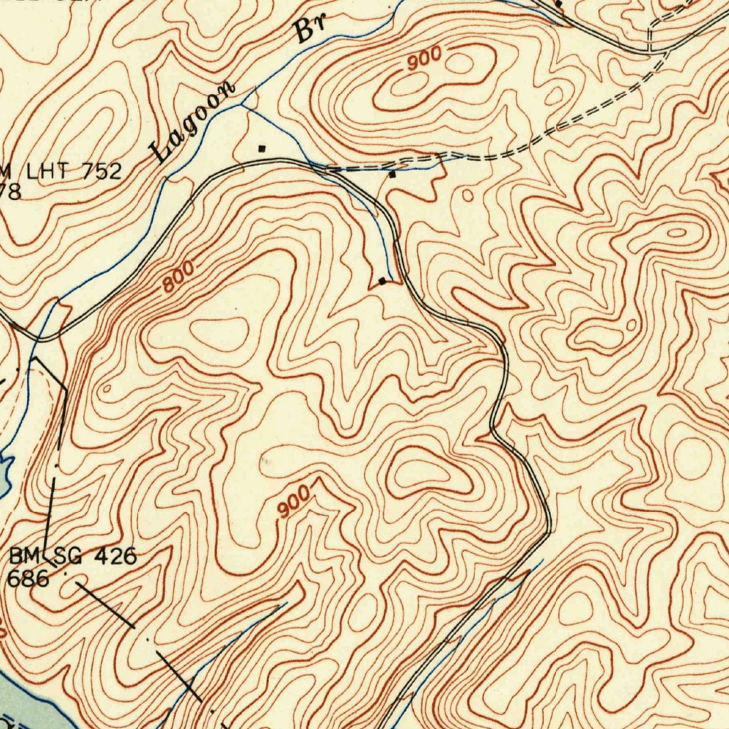 Big Spring, TN (1943, 24000-Scale) Map by United States Geological ...