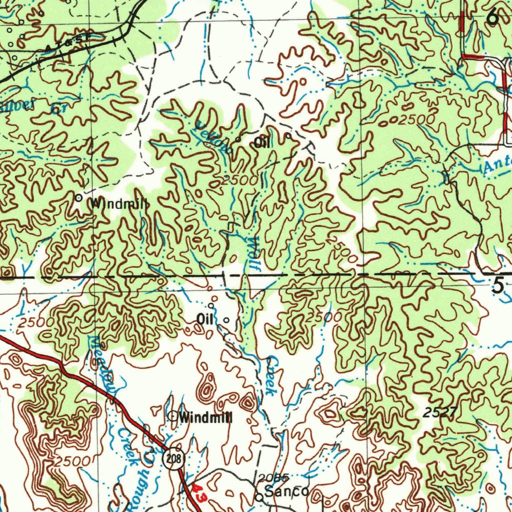 Big Spring, TX (1954, 250000-Scale) Map by United States Geological ...