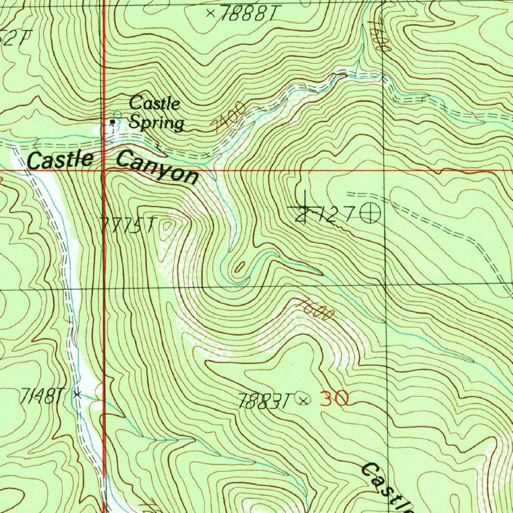 Big Springs, AZ (1988, 24000-Scale) Map by United States Geological ...