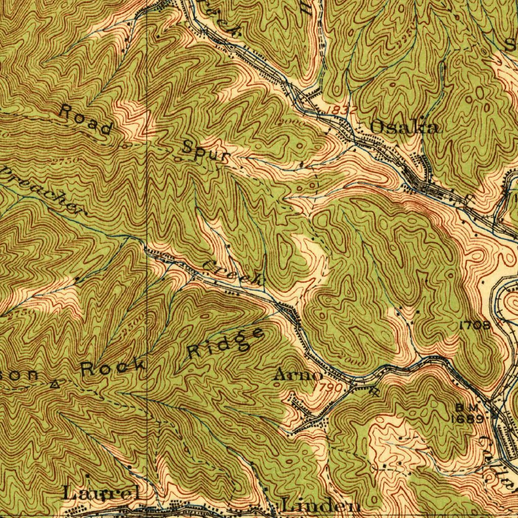 Big Stone Gap, VA-KY (1922, 62500-Scale) Map by United States ...