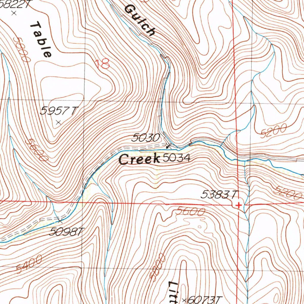 Big Table, ID-NV (1986, 24000-Scale) Map by United States Geological ...