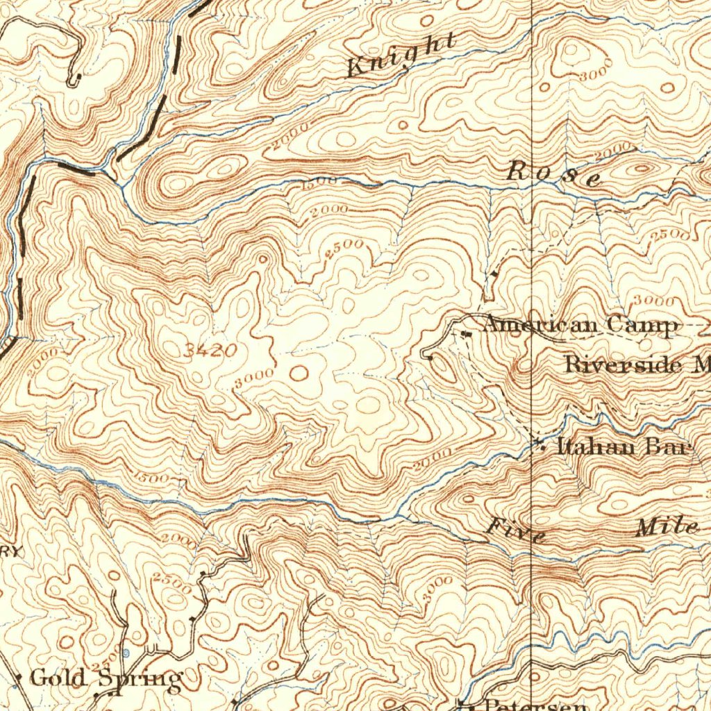 Big Trees, CA (1894, 125000-Scale) Map by United States Geological ...