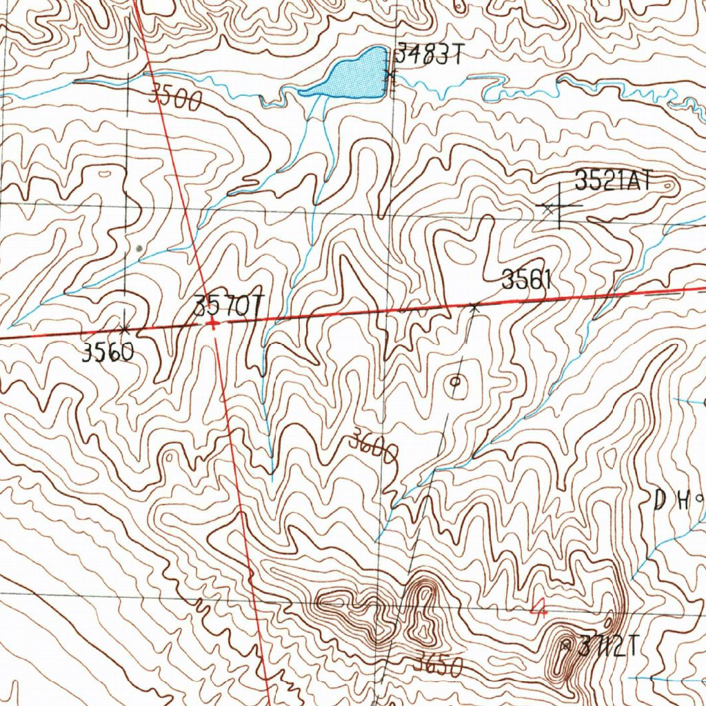Big Wall NW, MT (1986, 24000-Scale) Map by United States Geological ...