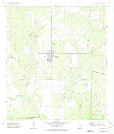Big Wells, TX (1972, 24000-Scale) Map by United States Geological ...
