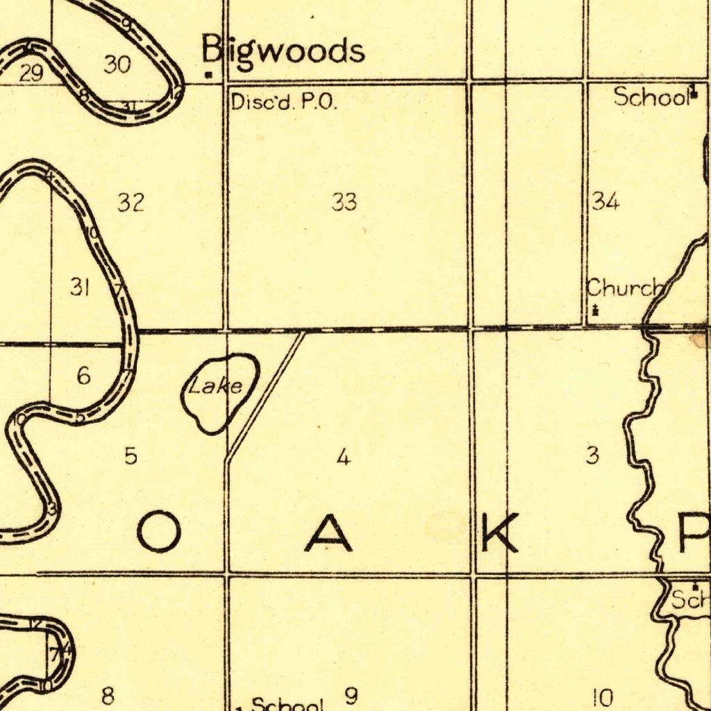 Big Woods, MN-ND (1918, 62500-Scale) Map by United States Geological ...
