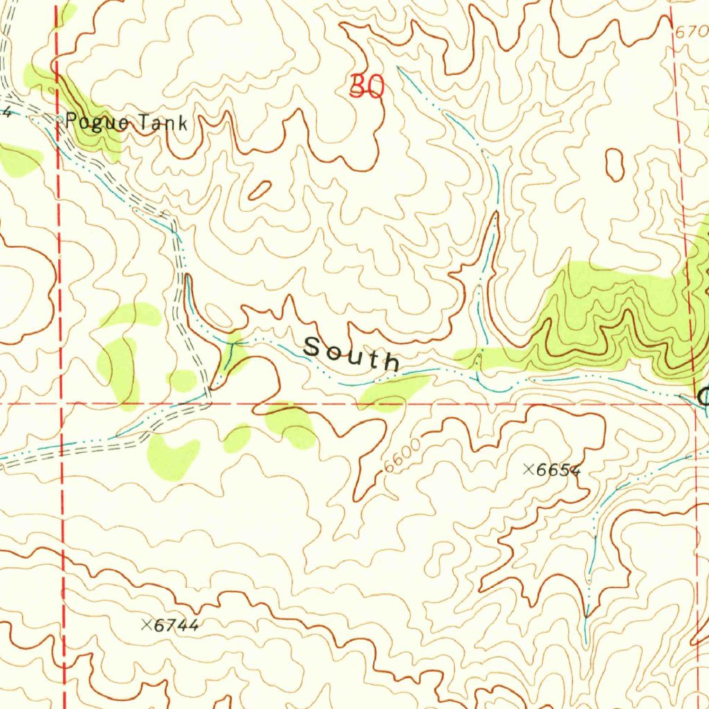 Bigbee Draw, NM (1972, 24000-Scale) Map by United States Geological ...