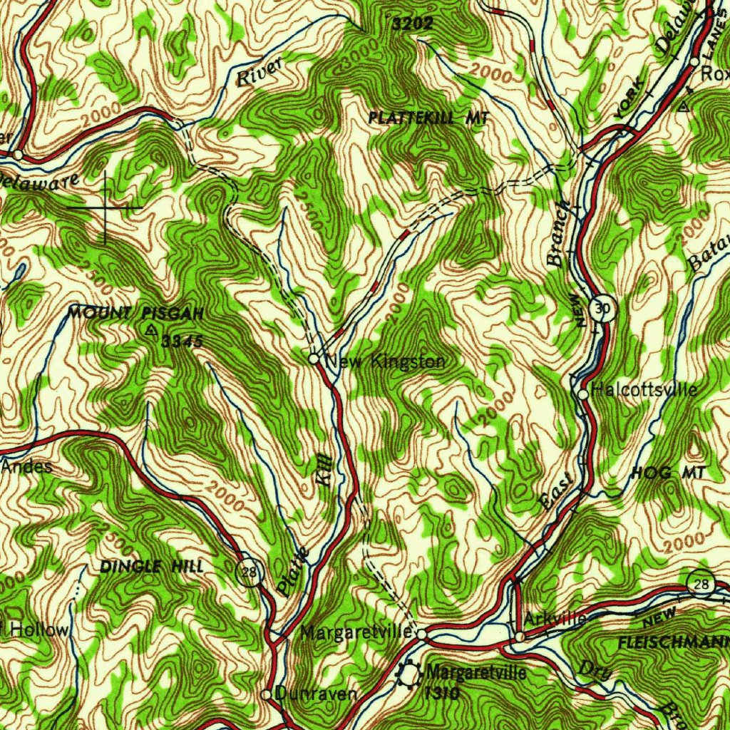 Binghamton, NY (1958, 250000-Scale) Map by United States Geological ...