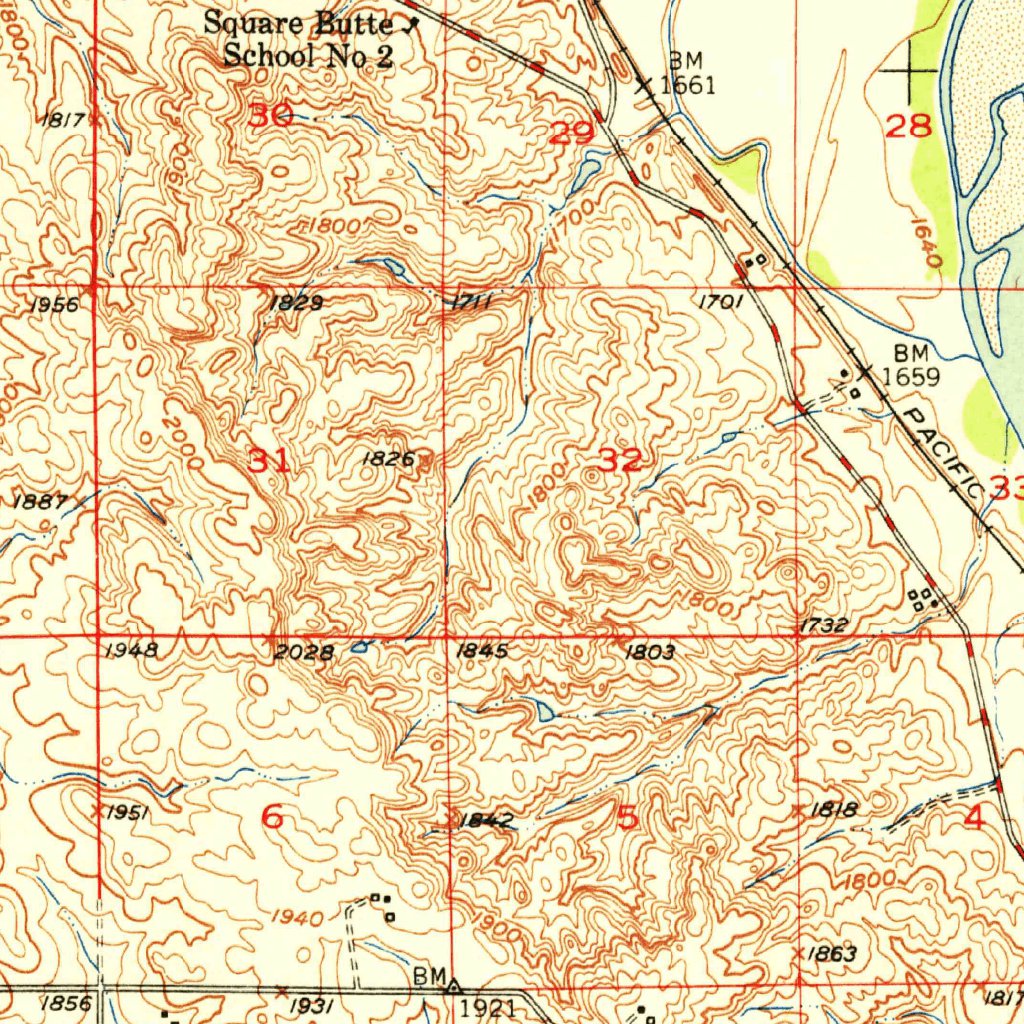 Bismarck, ND (1951, 62500-Scale) Map by United States Geological Survey ...