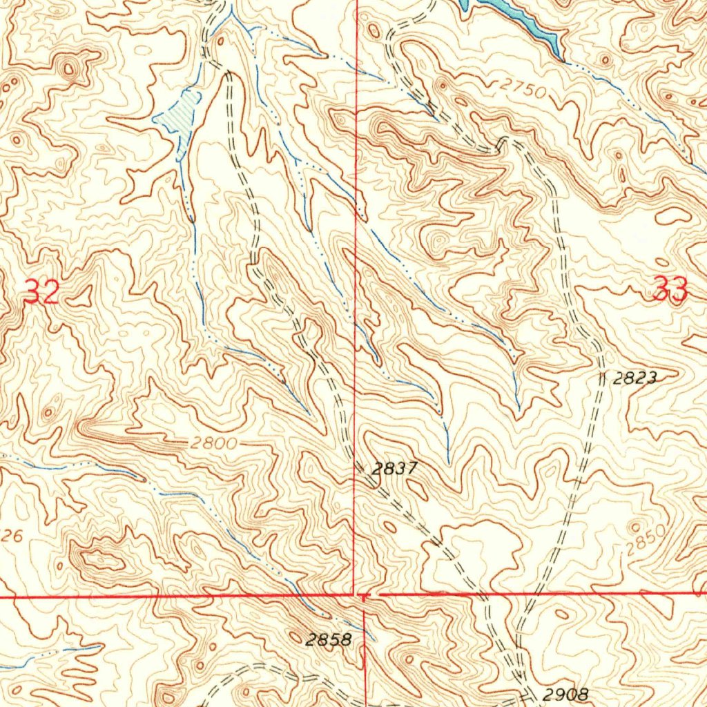 Black John Coulee, MT (1964, 24000-Scale) Map by United States ...