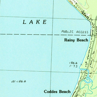 Black Lake Bluffs, MI (1986, 24000-Scale) Map by United States ...