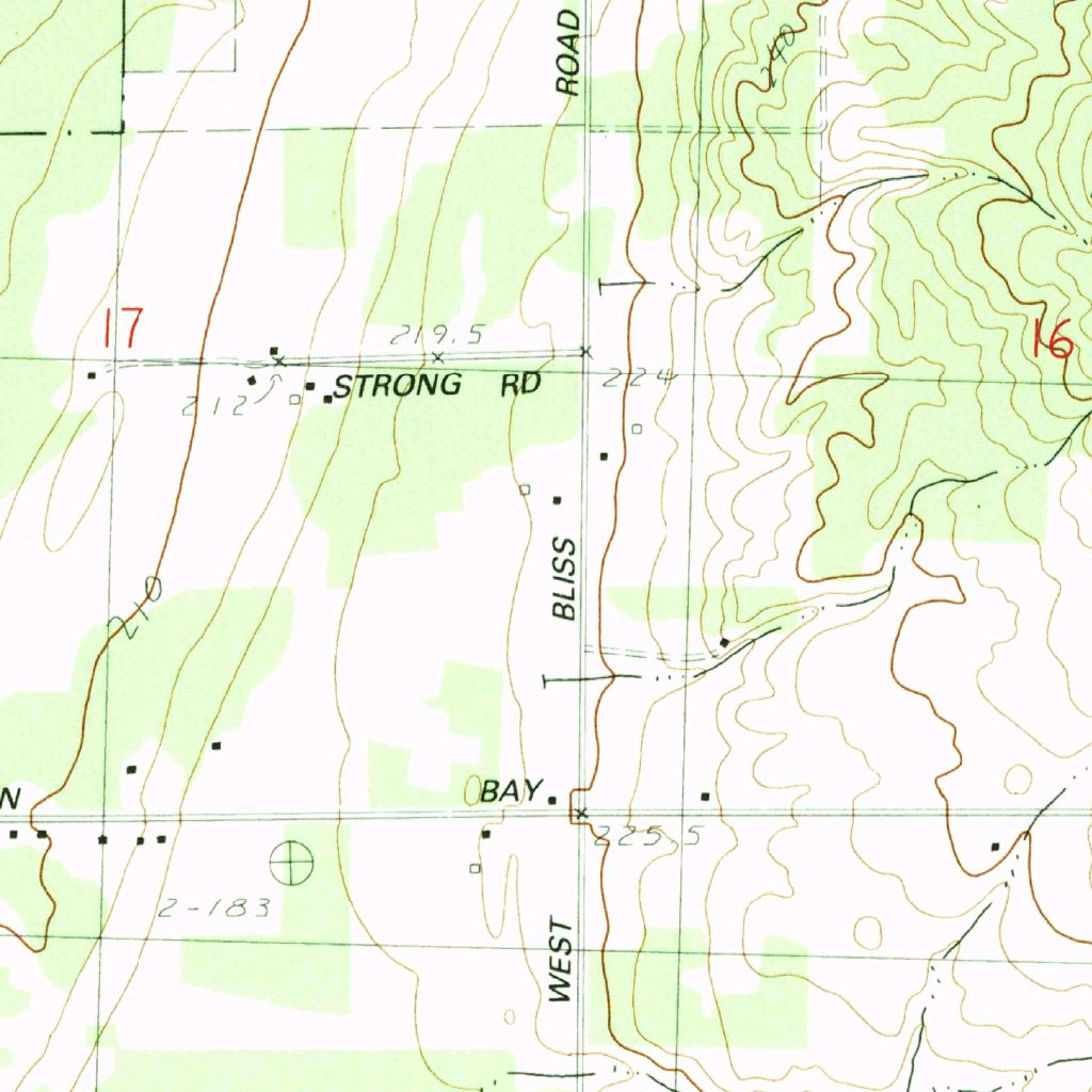 Bliss, MI (1982, 25000-Scale) Map by United States Geological Survey ...