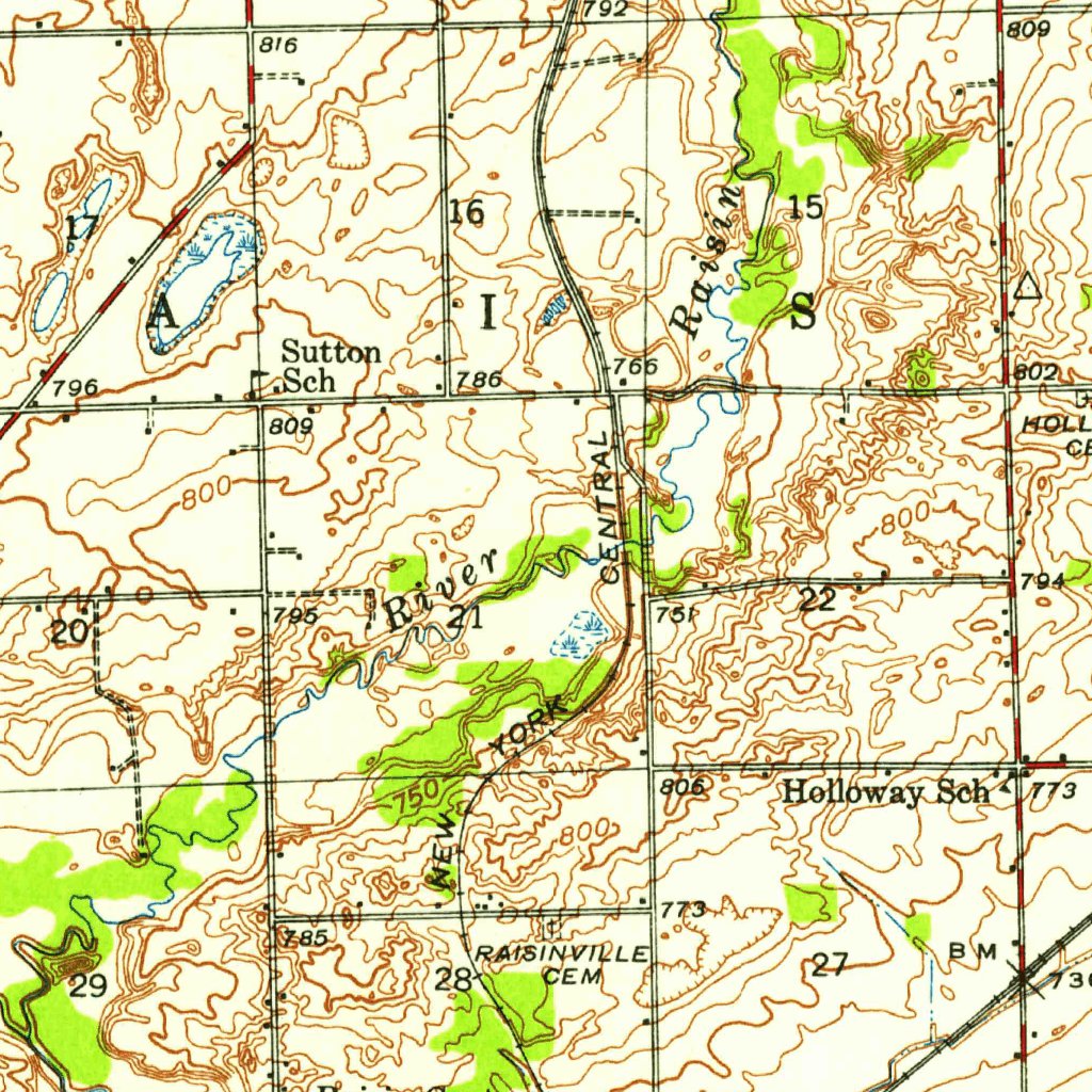 Blissfield, MI (1939, 62500-Scale) Map by United States Geological ...