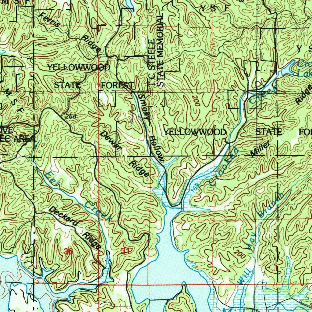 Bloomington, IN (1986, 100000-Scale) Map by United States Geological ...